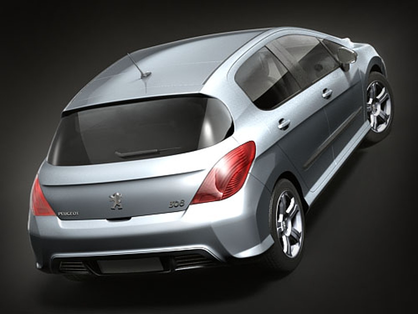 Peugeot 308 Car 3d Model