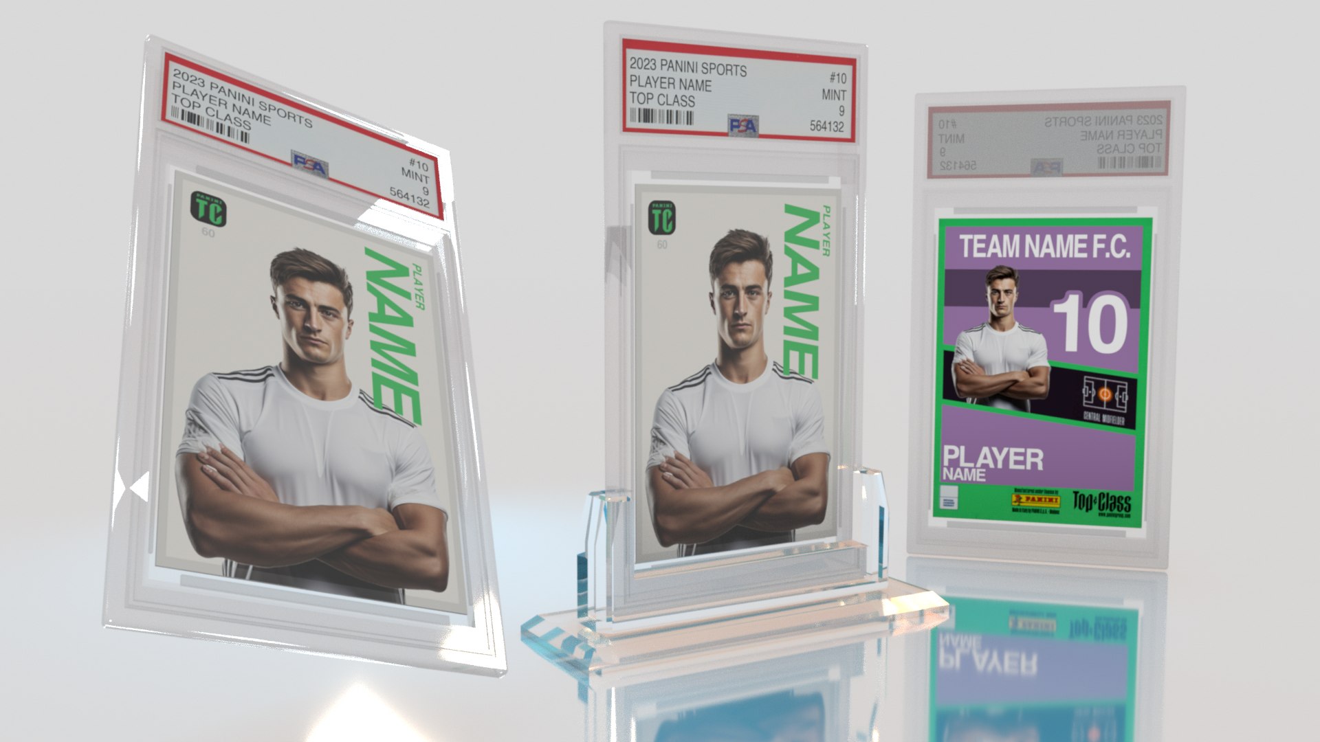 Soccer Card Graded Case With Display Stand 3D Model - TurboSquid 2124126