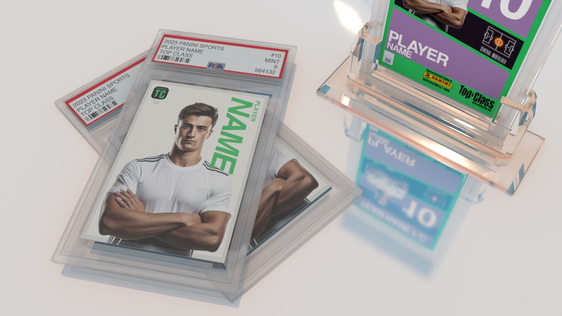 Soccer Card Graded Case With Display Stand 3D Model - TurboSquid 2124126