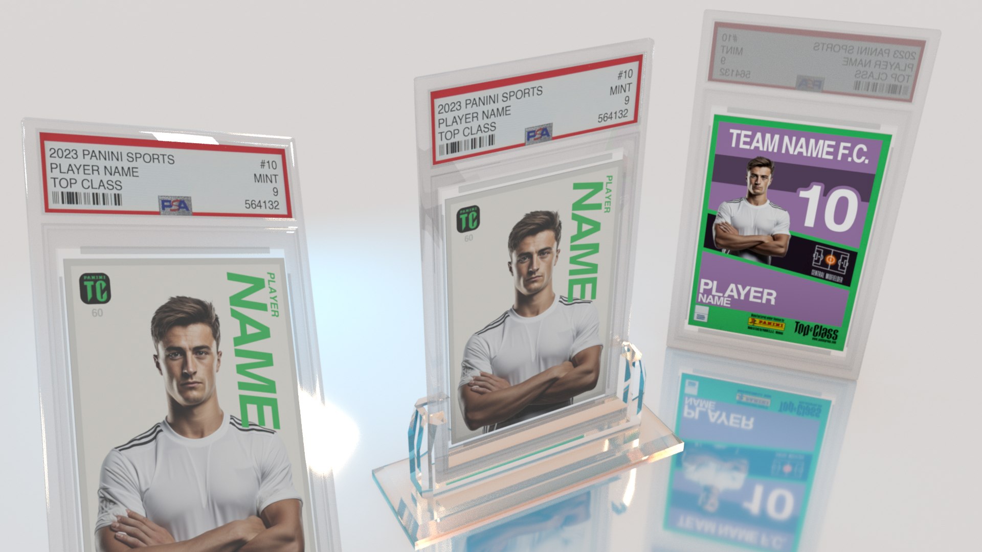 Soccer Card Graded Case With Display Stand 3D Model - TurboSquid 2124126