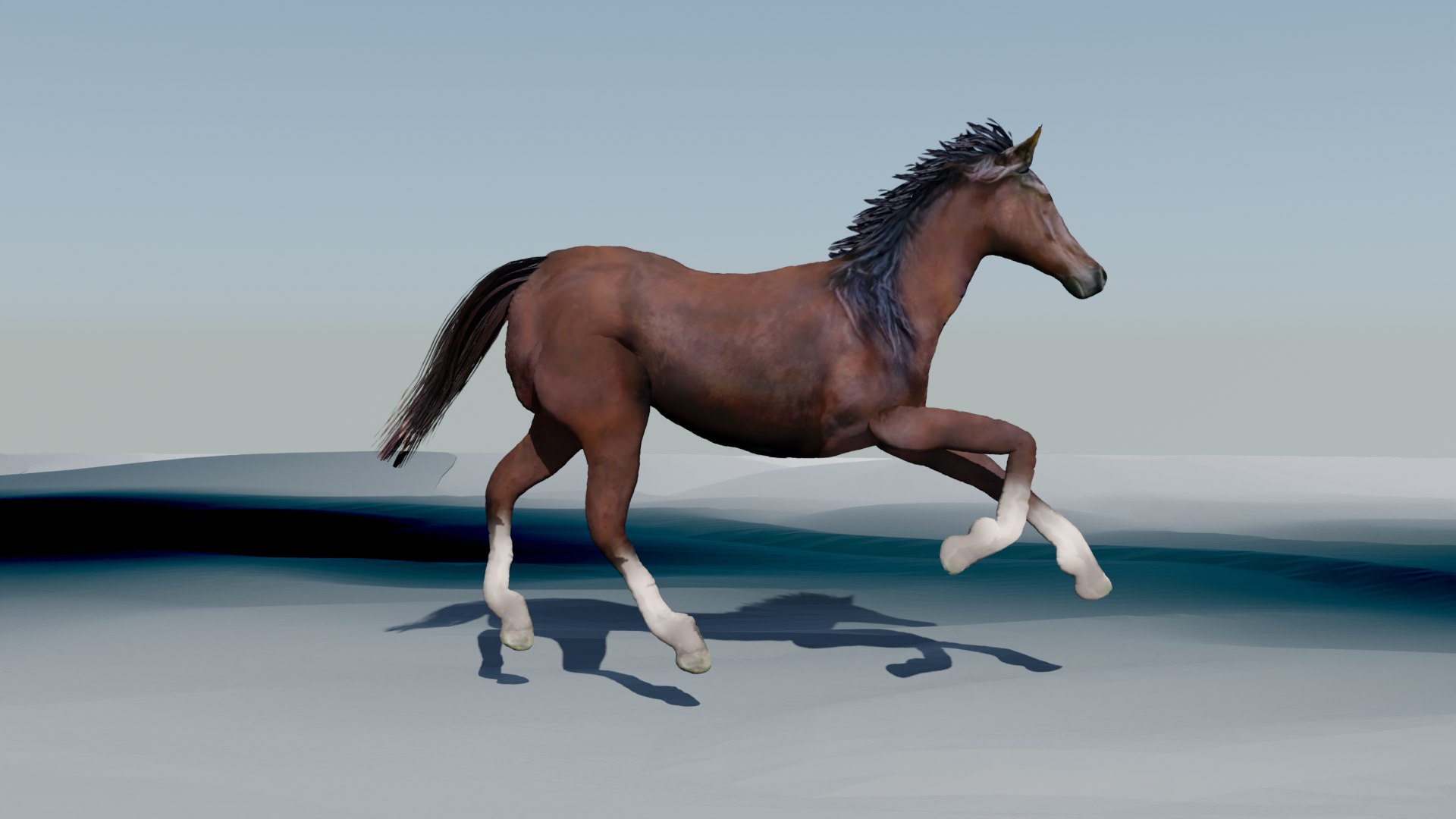 3D Horse Rigged Animated - TurboSquid 1950967