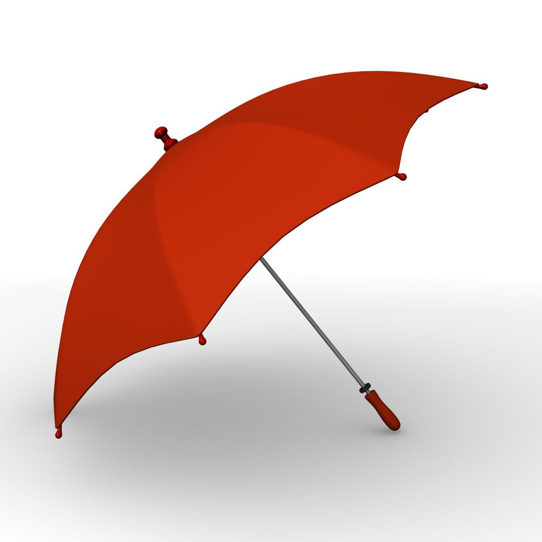 3d model of umbrella