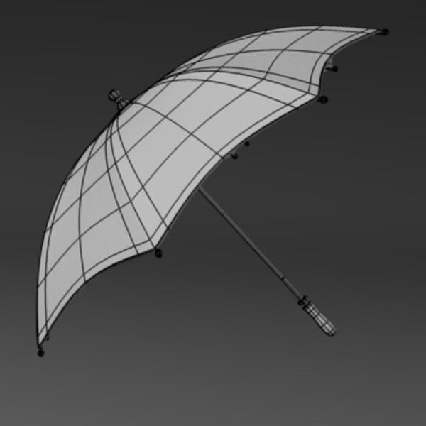 3d model of umbrella
