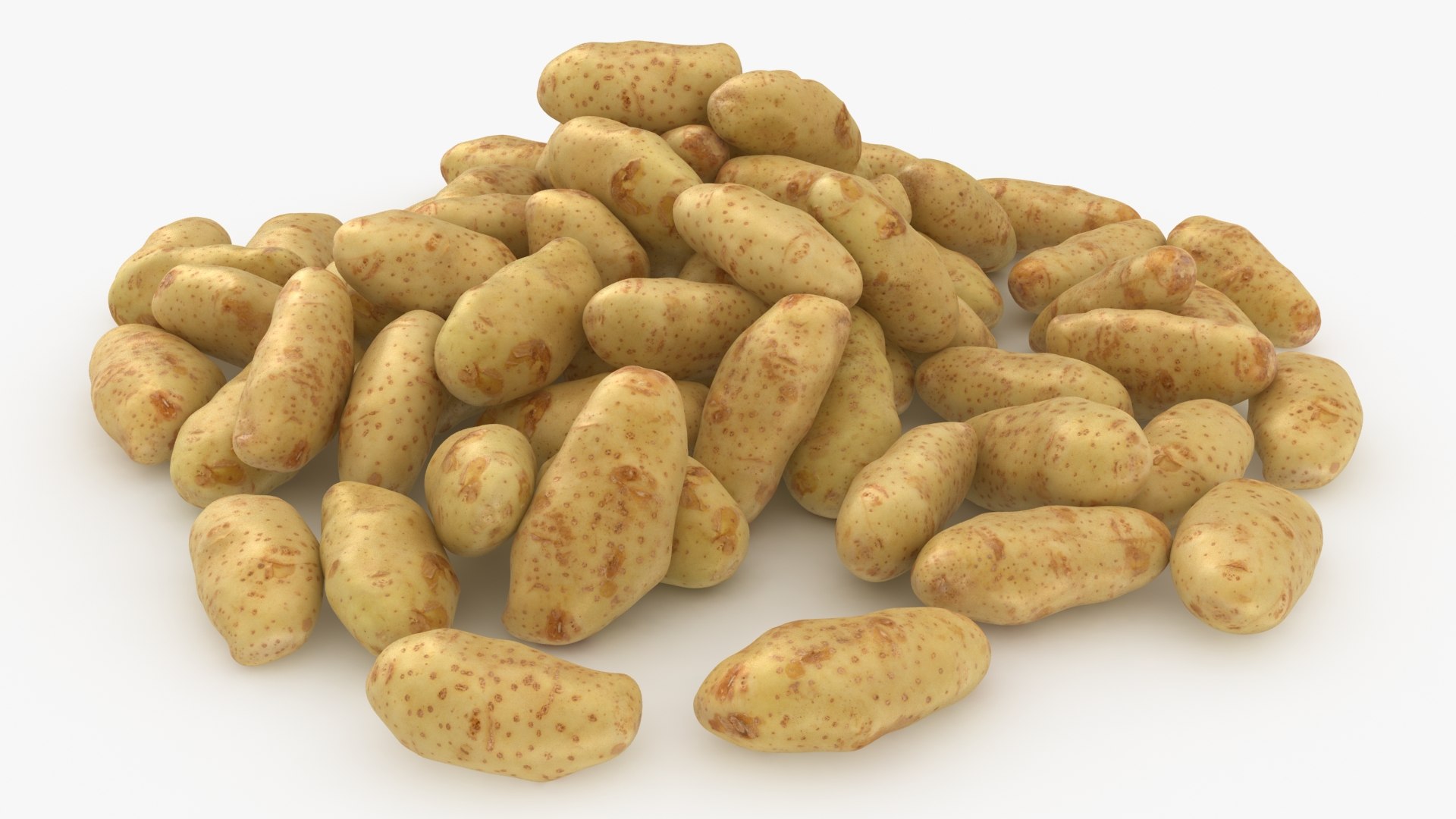 3D Potato Pile - TurboSquid 1883675