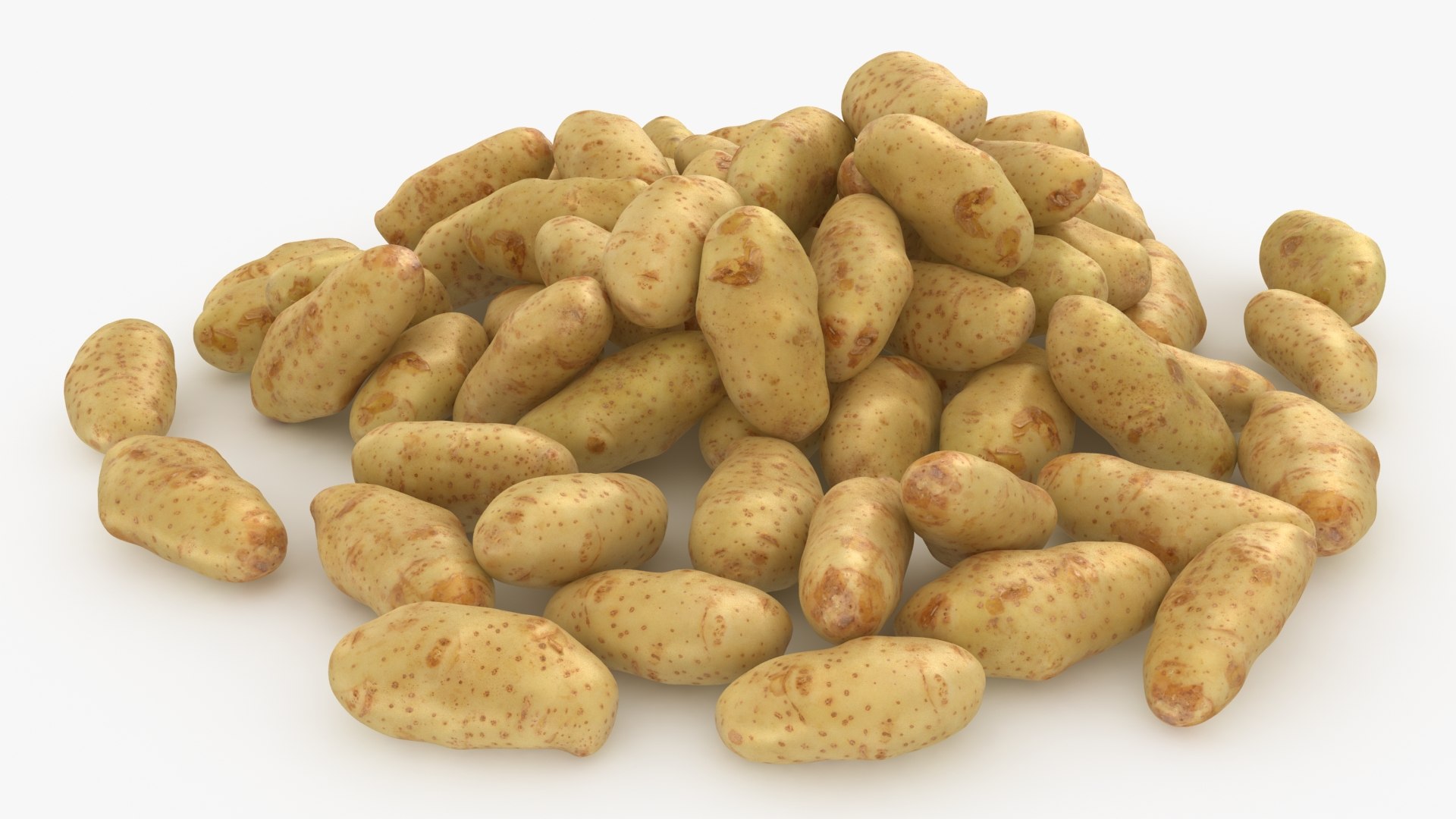 3D Potato Pile - TurboSquid 1883675