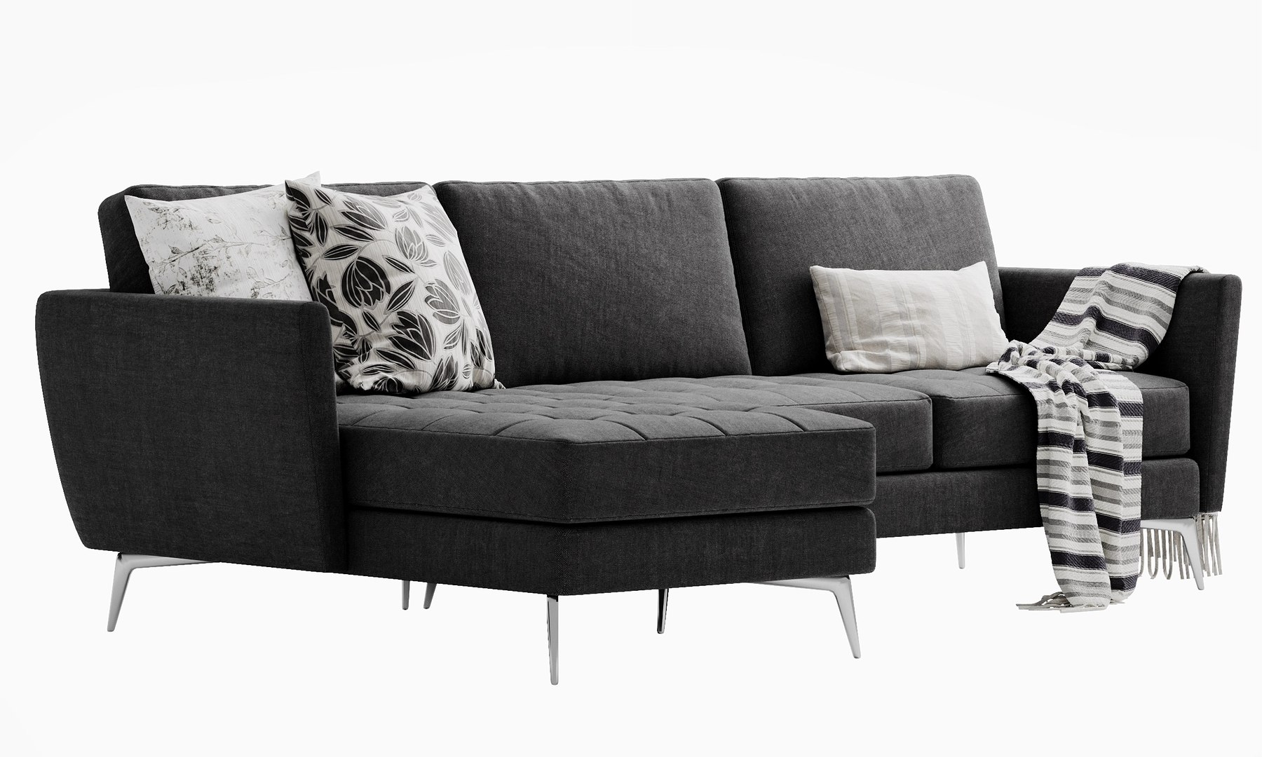 3D Boconcept Osaka Chaise Lounge - TurboSquid 1627926