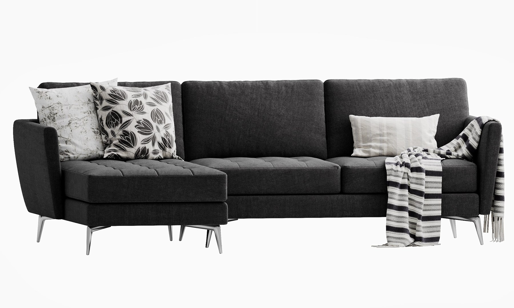3D Boconcept Osaka Chaise Lounge - TurboSquid 1627926