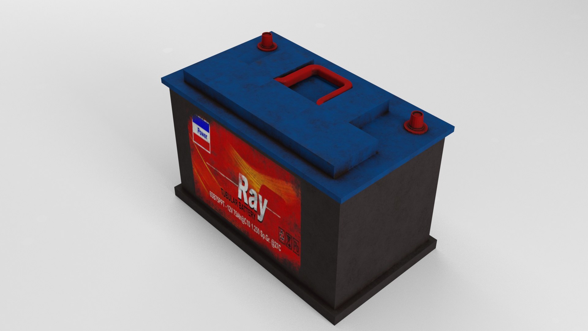 3d Car Battery Model