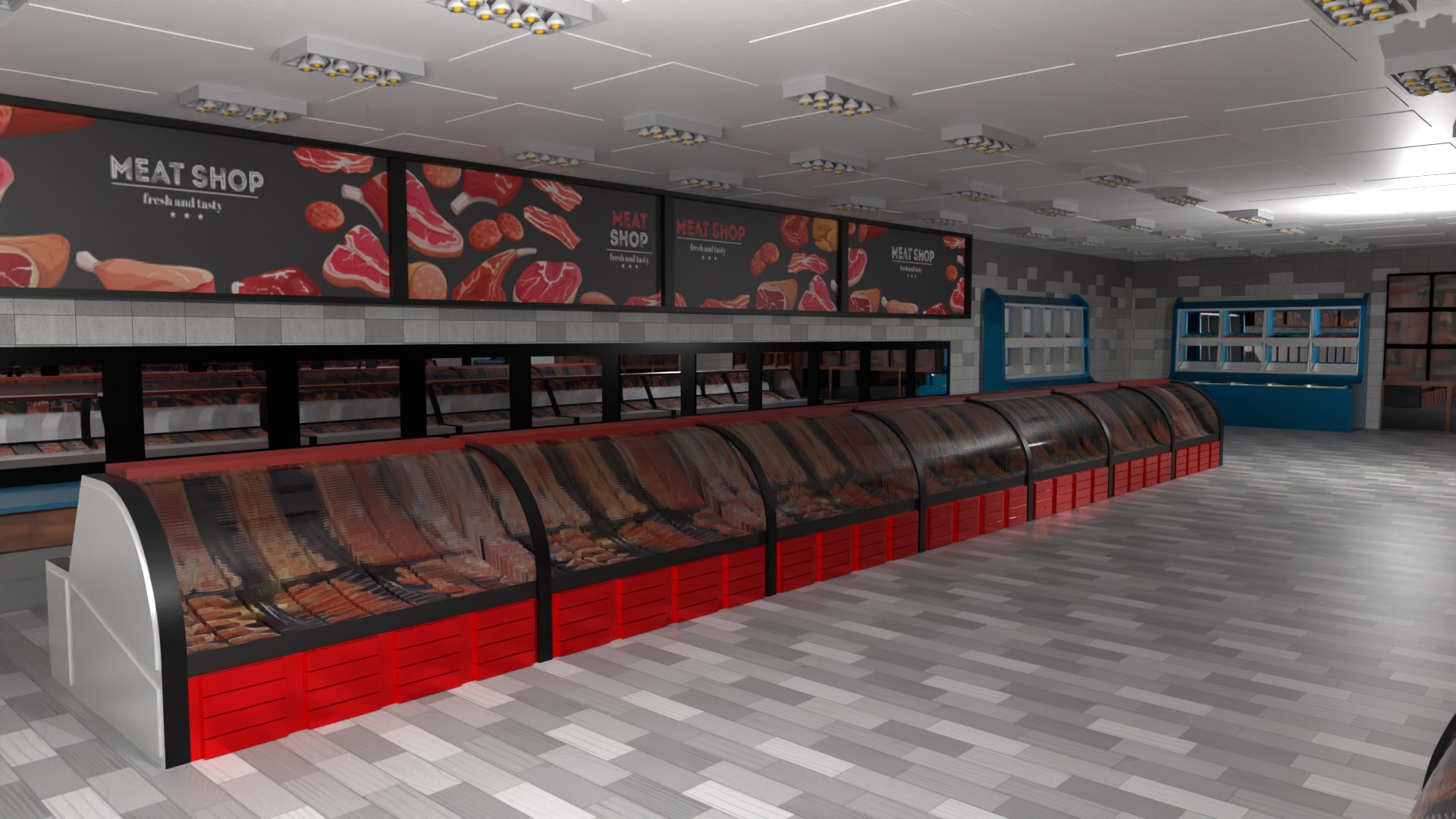 Butcher Shop 3D model - TurboSquid 2179905