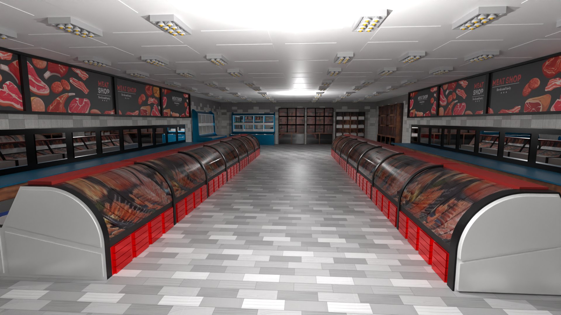 Butcher Shop 3D model - TurboSquid 2179905