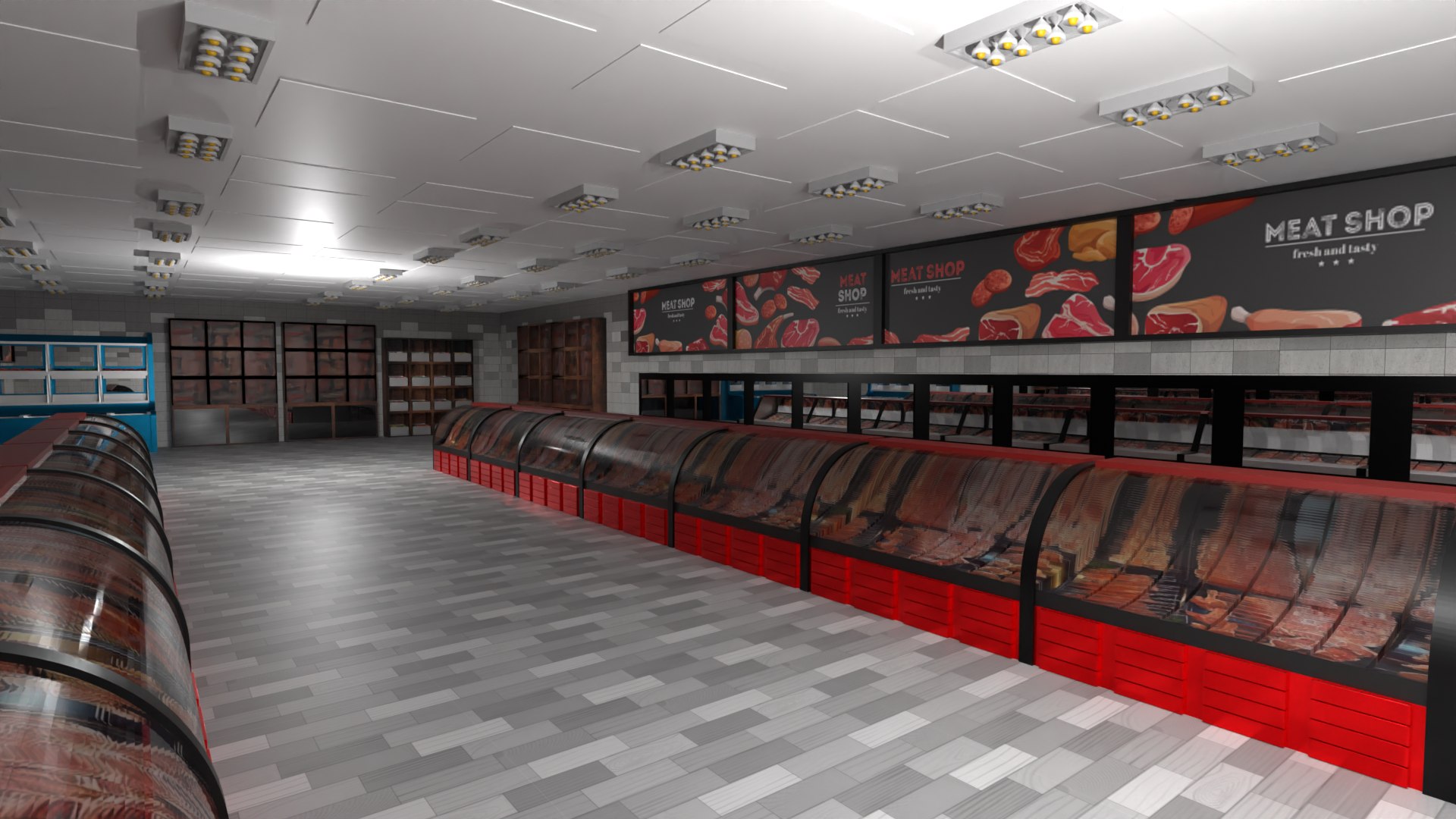 Butcher Shop 3D model - TurboSquid 2179905