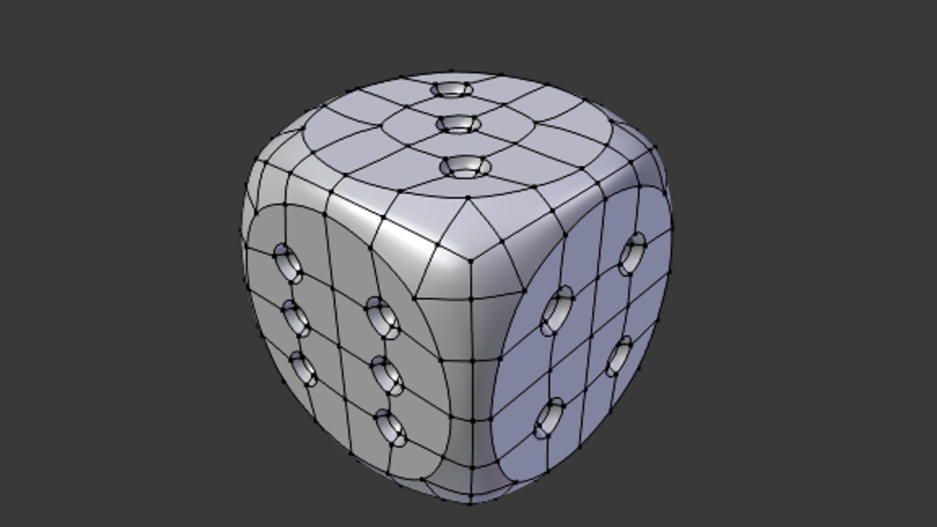 3d scene dice model