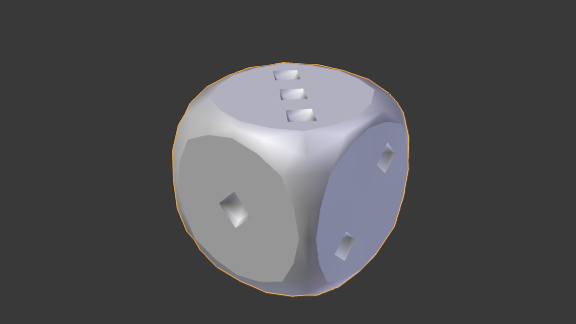 3d scene dice model