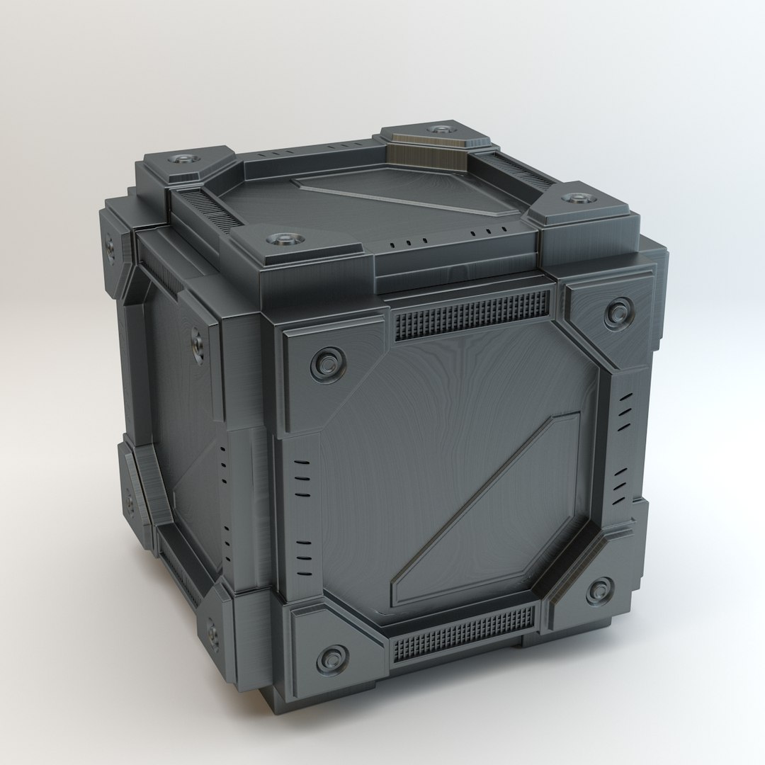 Sci-fi Cube 3d Model