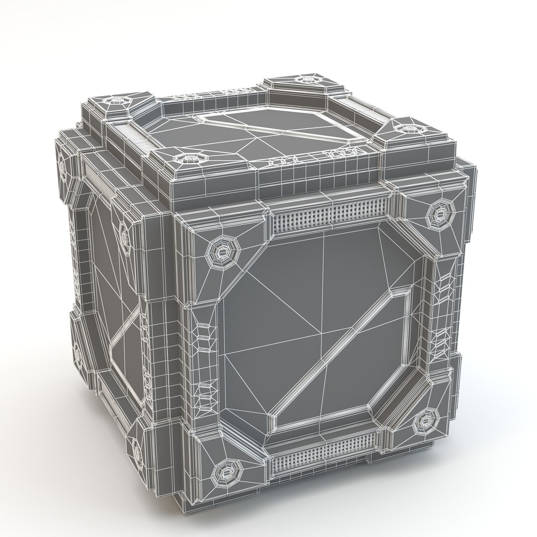Sci-fi Cube 3d Model