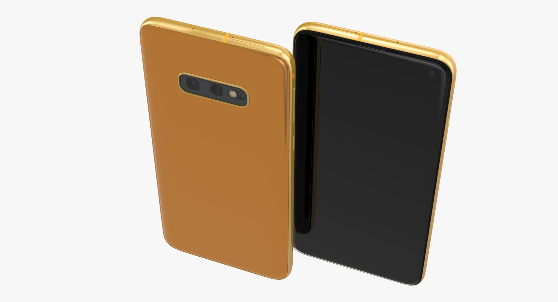 Smartphone Orange Generic Mobile Phone 3D Model - TurboSquid 1428190