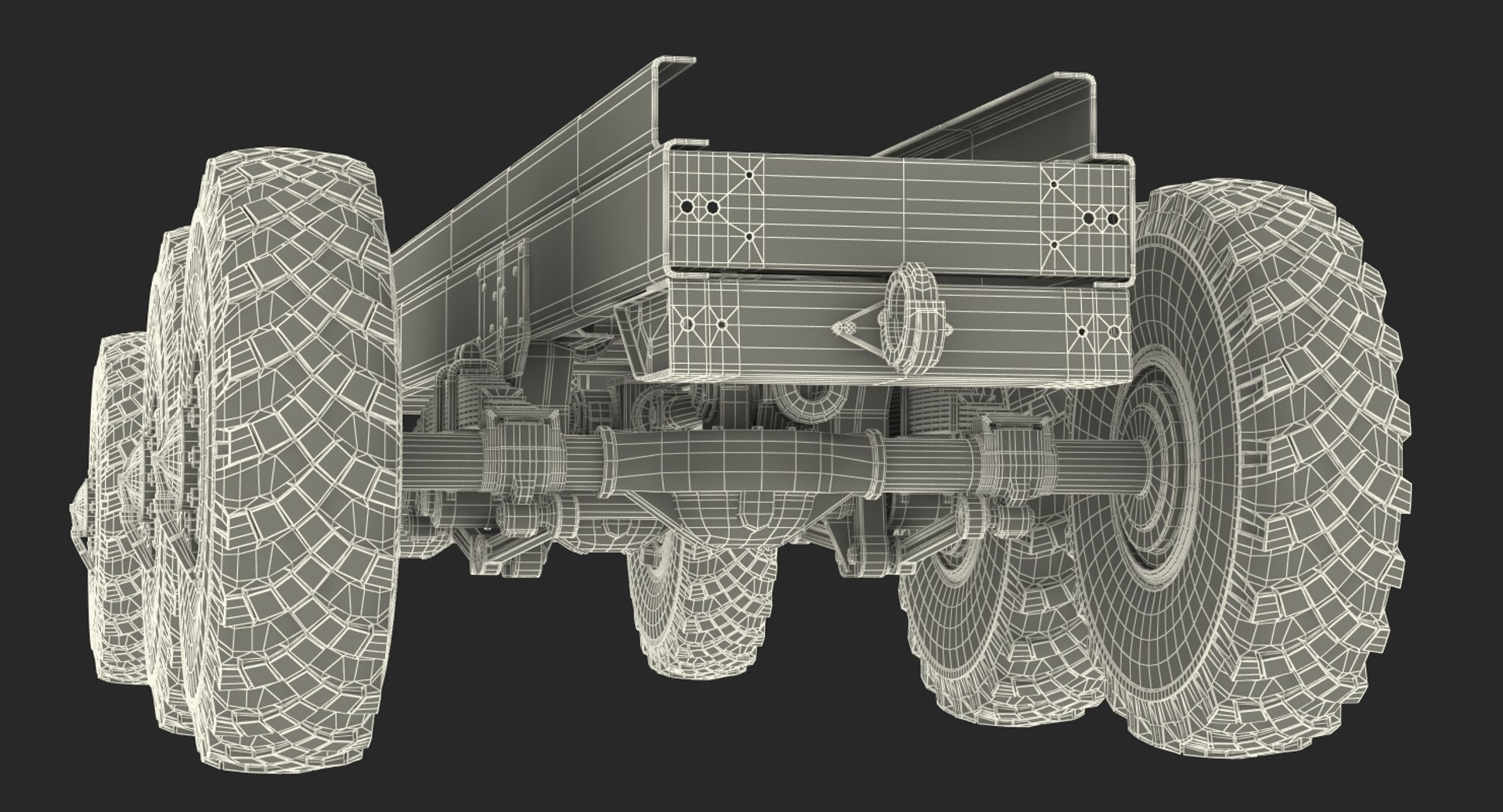 Military Truck Chassis 3D Model - TurboSquid 1192480