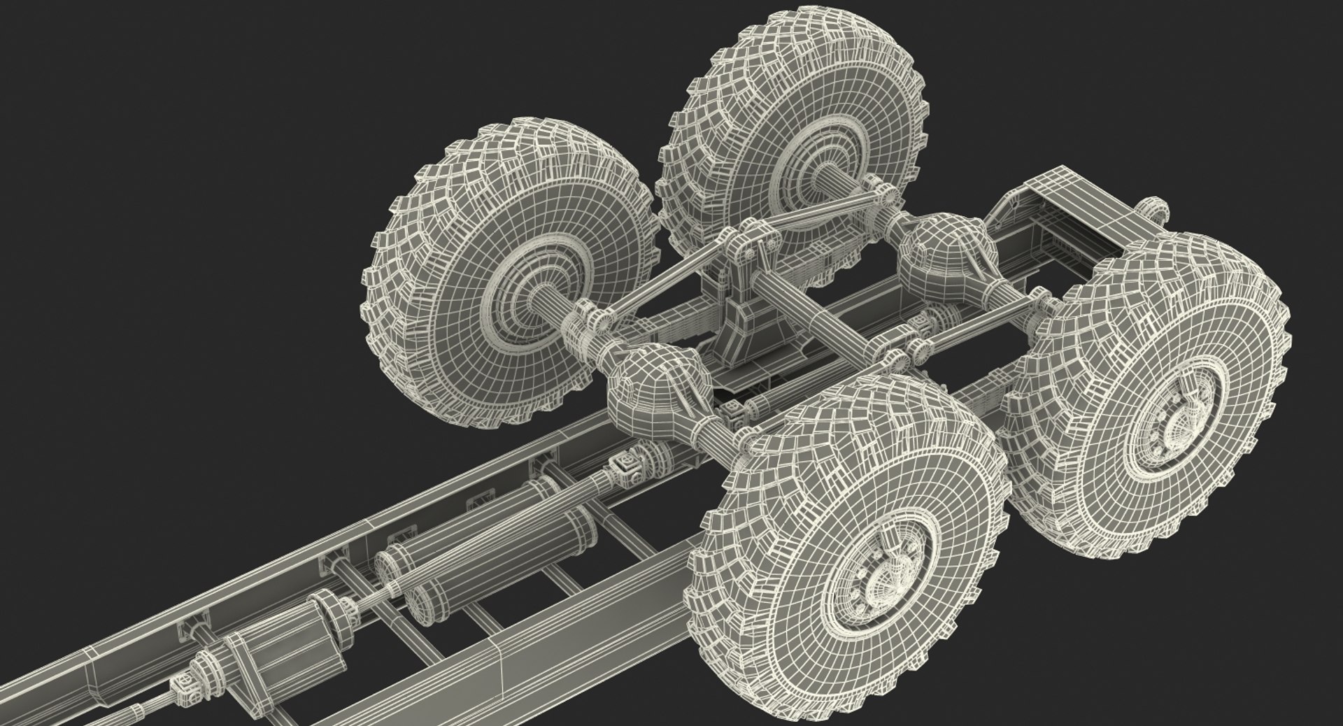 Military Truck Chassis 3D Model - TurboSquid 1192480