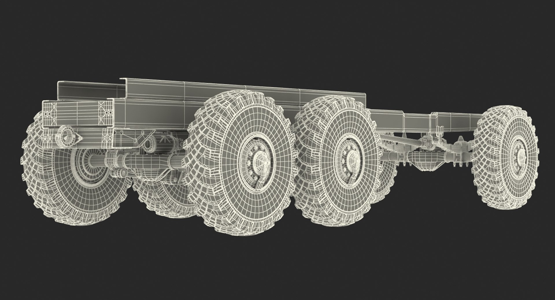 Military Truck Chassis 3D Model - TurboSquid 1192480