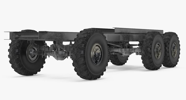 Military truck chassis 3D model - TurboSquid 1192480