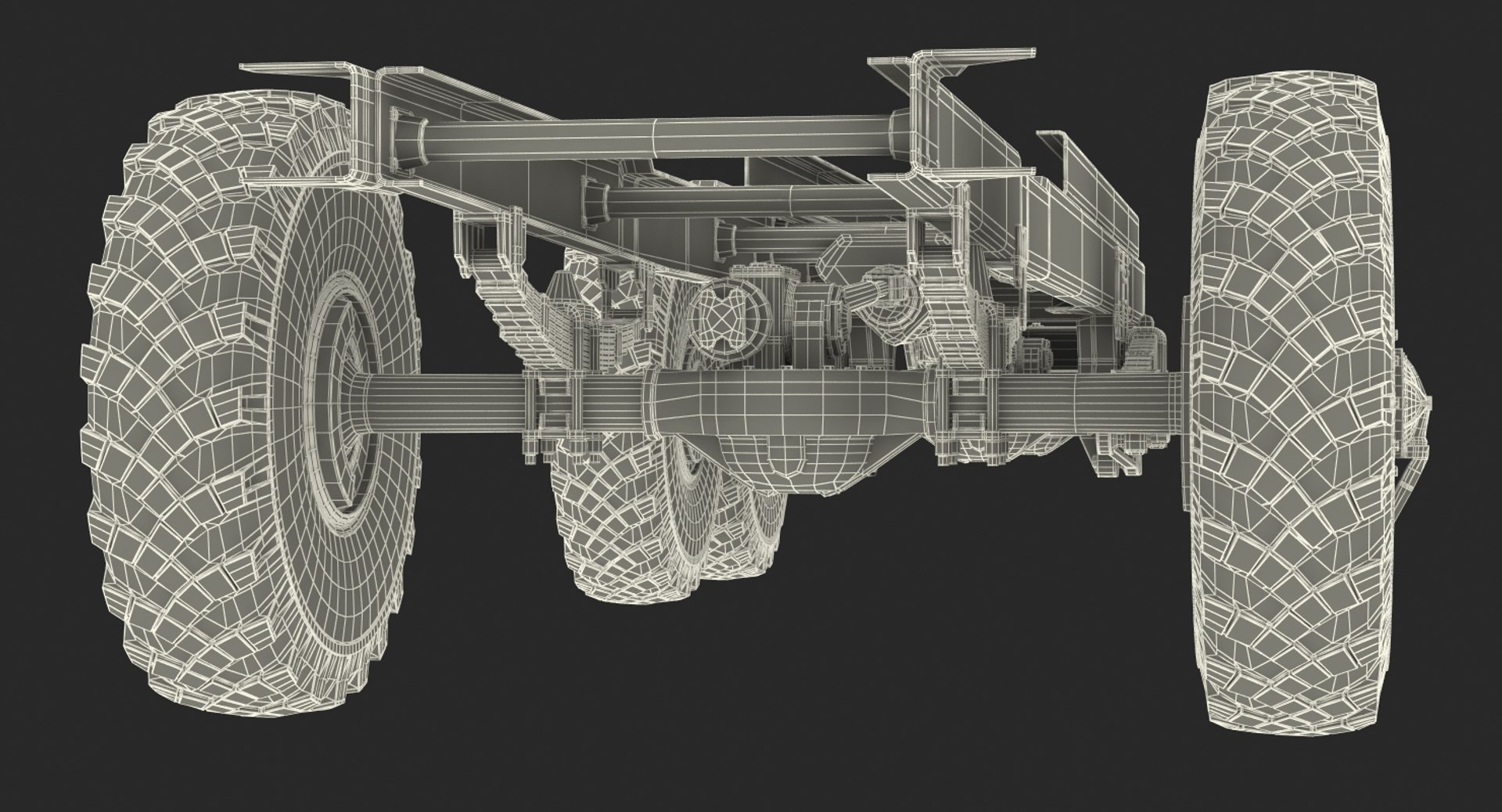 Military Truck Chassis 3D Model - TurboSquid 1192480