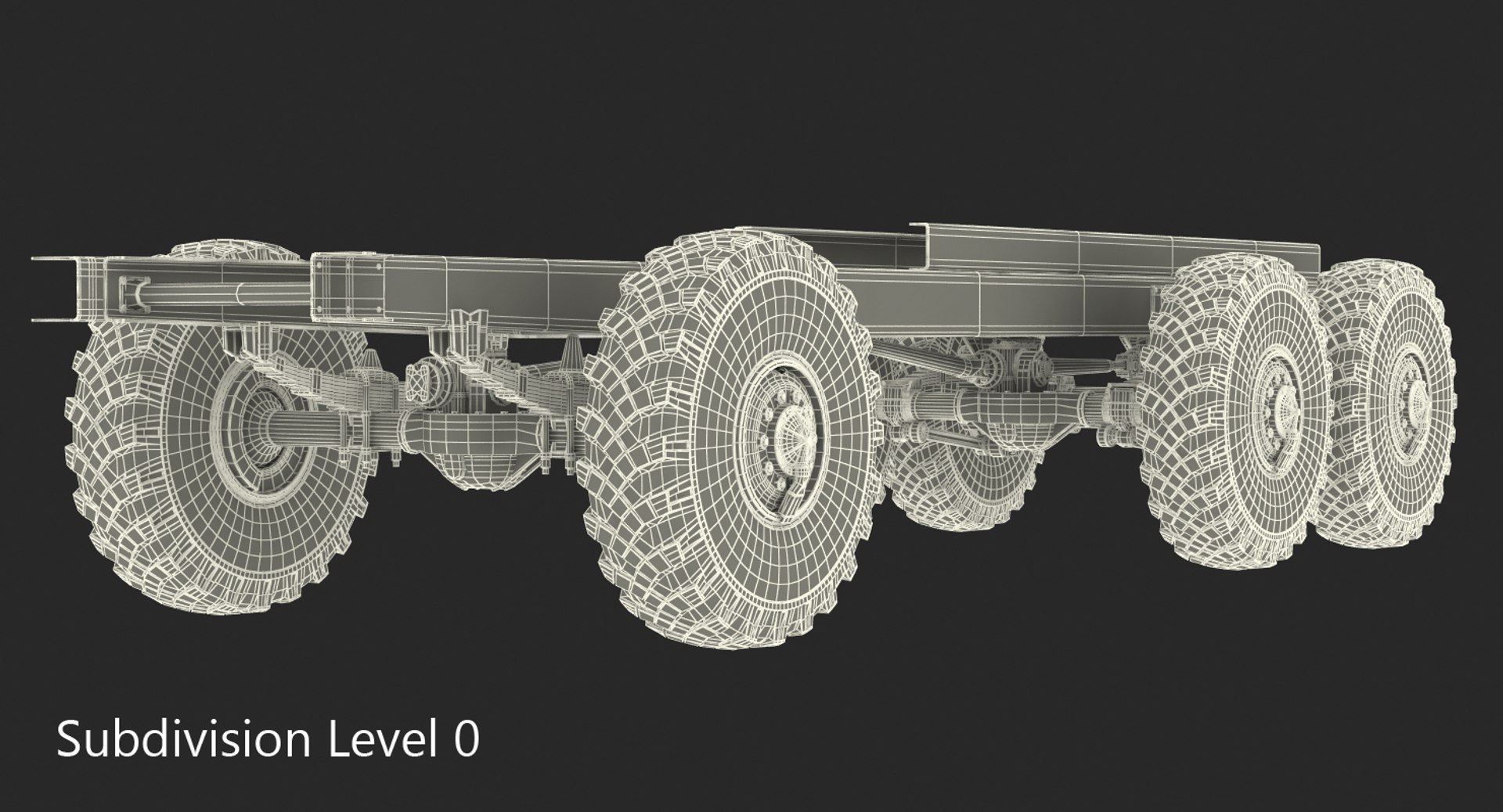 Military Truck Chassis 3D Model - TurboSquid 1192480