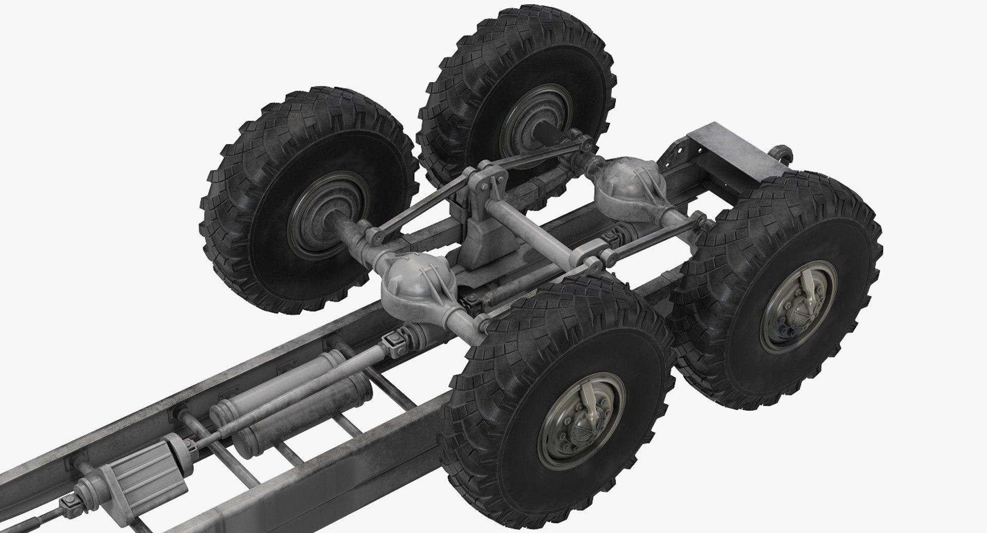 Military Truck Chassis 3D Model - TurboSquid 1192480