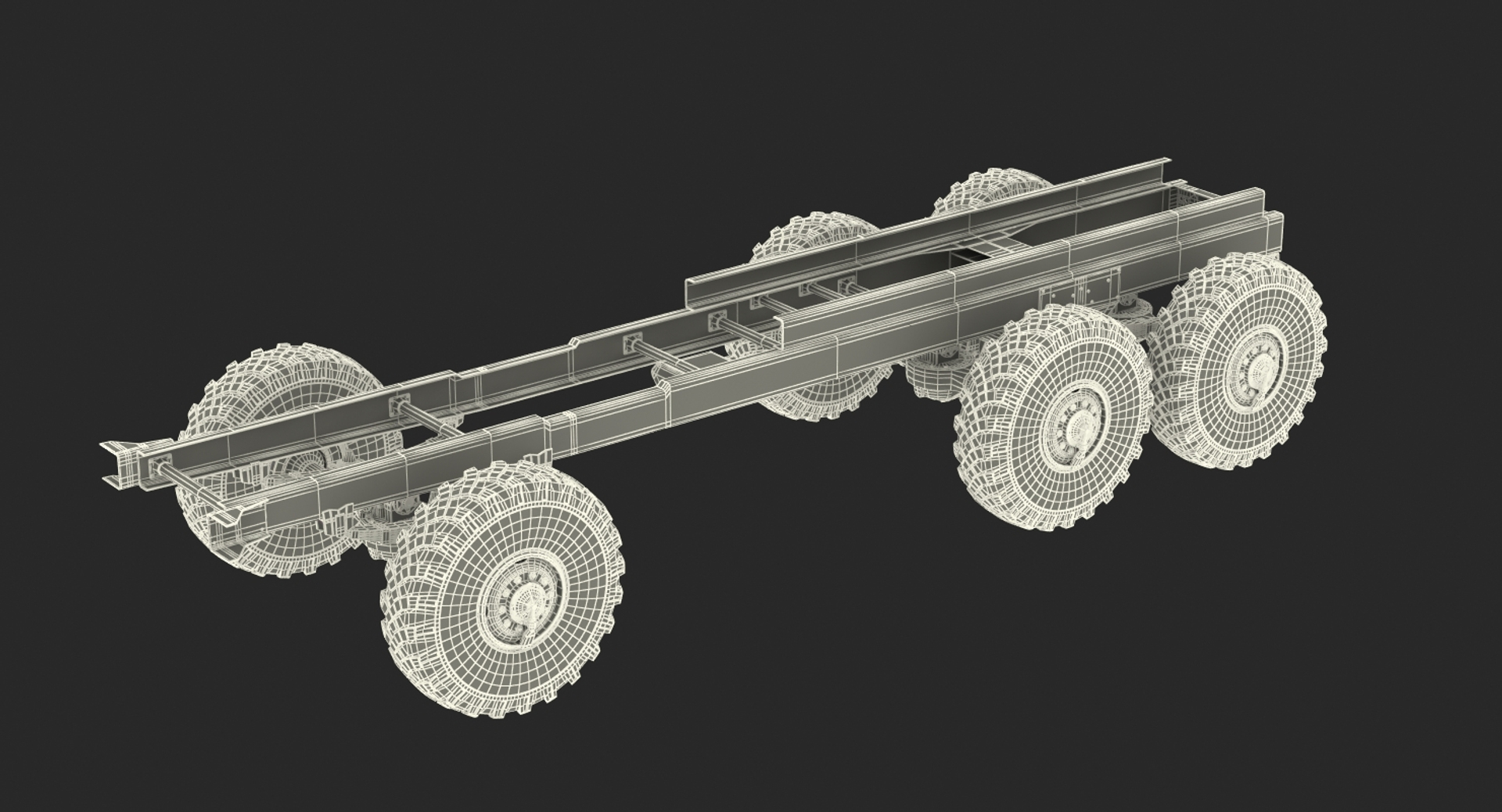 Military Truck Chassis 3D Model - TurboSquid 1192480