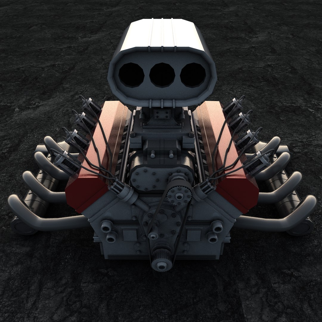 Hot Rod Engine 3D - TurboSquid 1299015