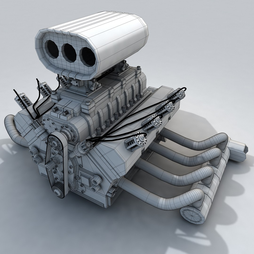 Hot Rod Engine 3D - TurboSquid 1299015