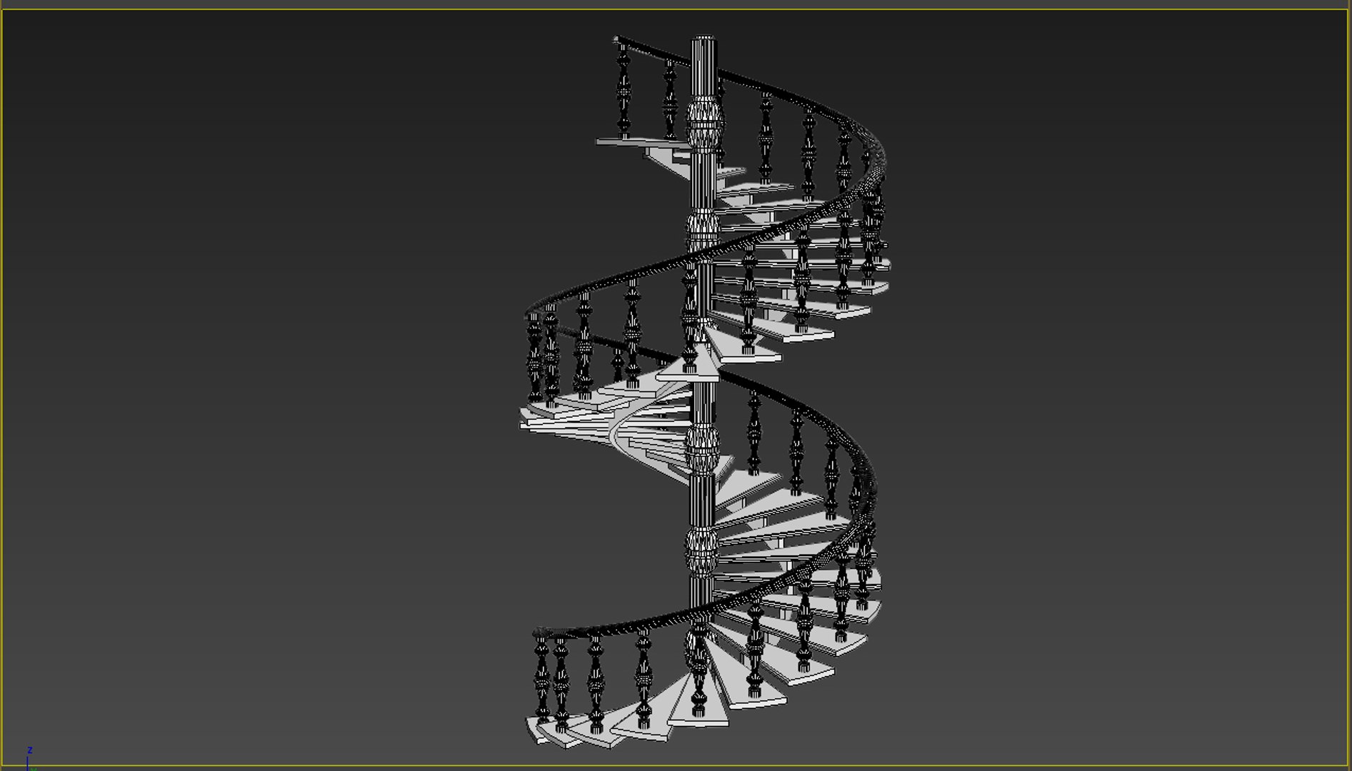 3d Spiral Stair Model