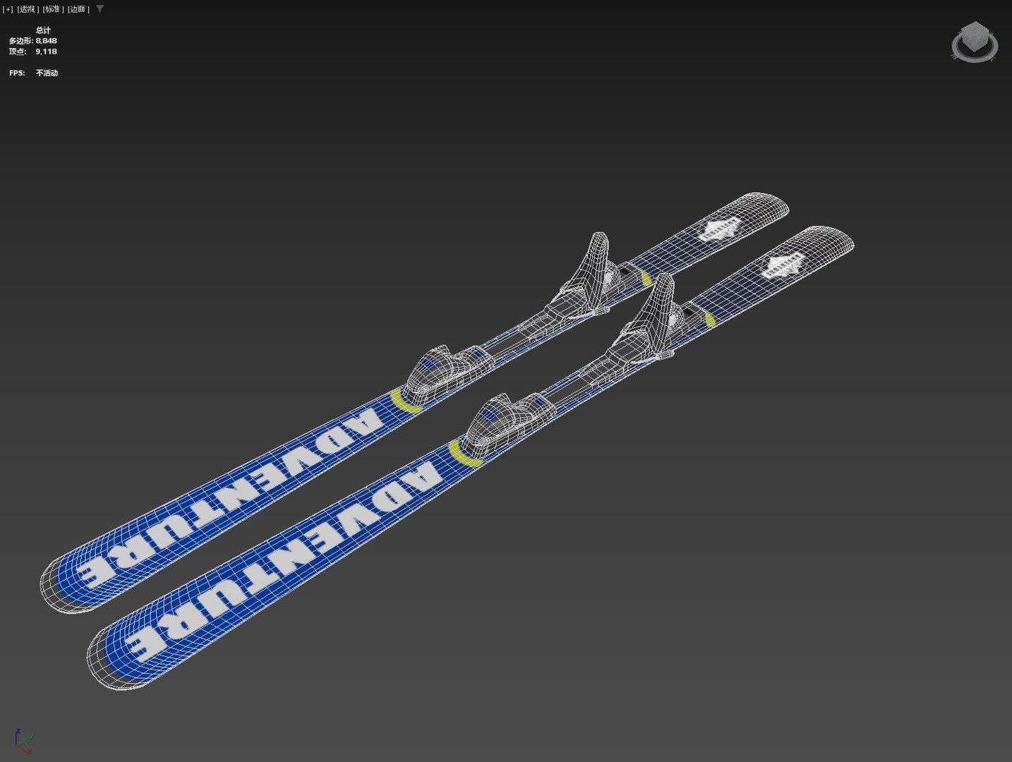 3D Skis Model - TurboSquid 2245324