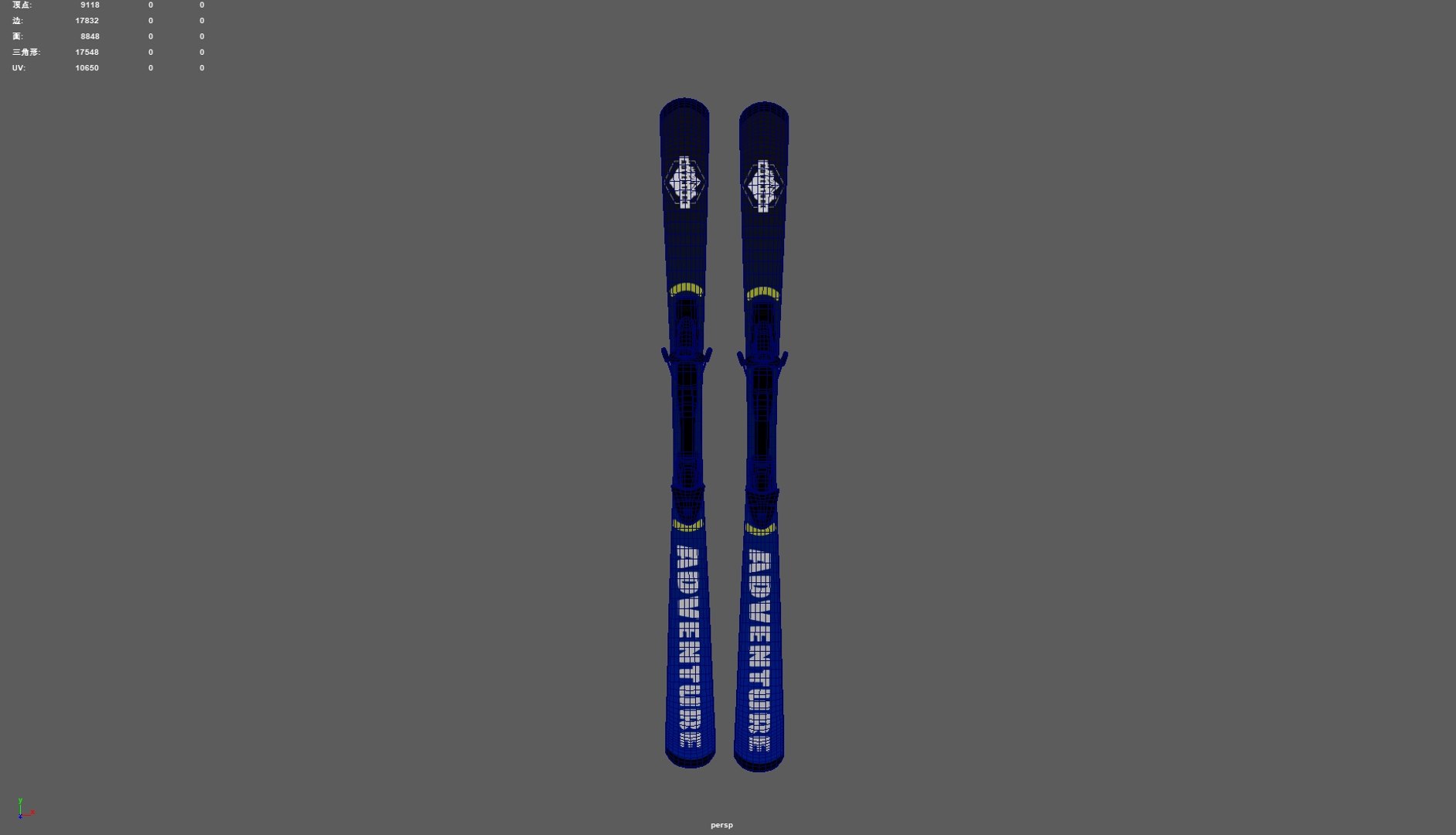 3D Skis Model - TurboSquid 2245324