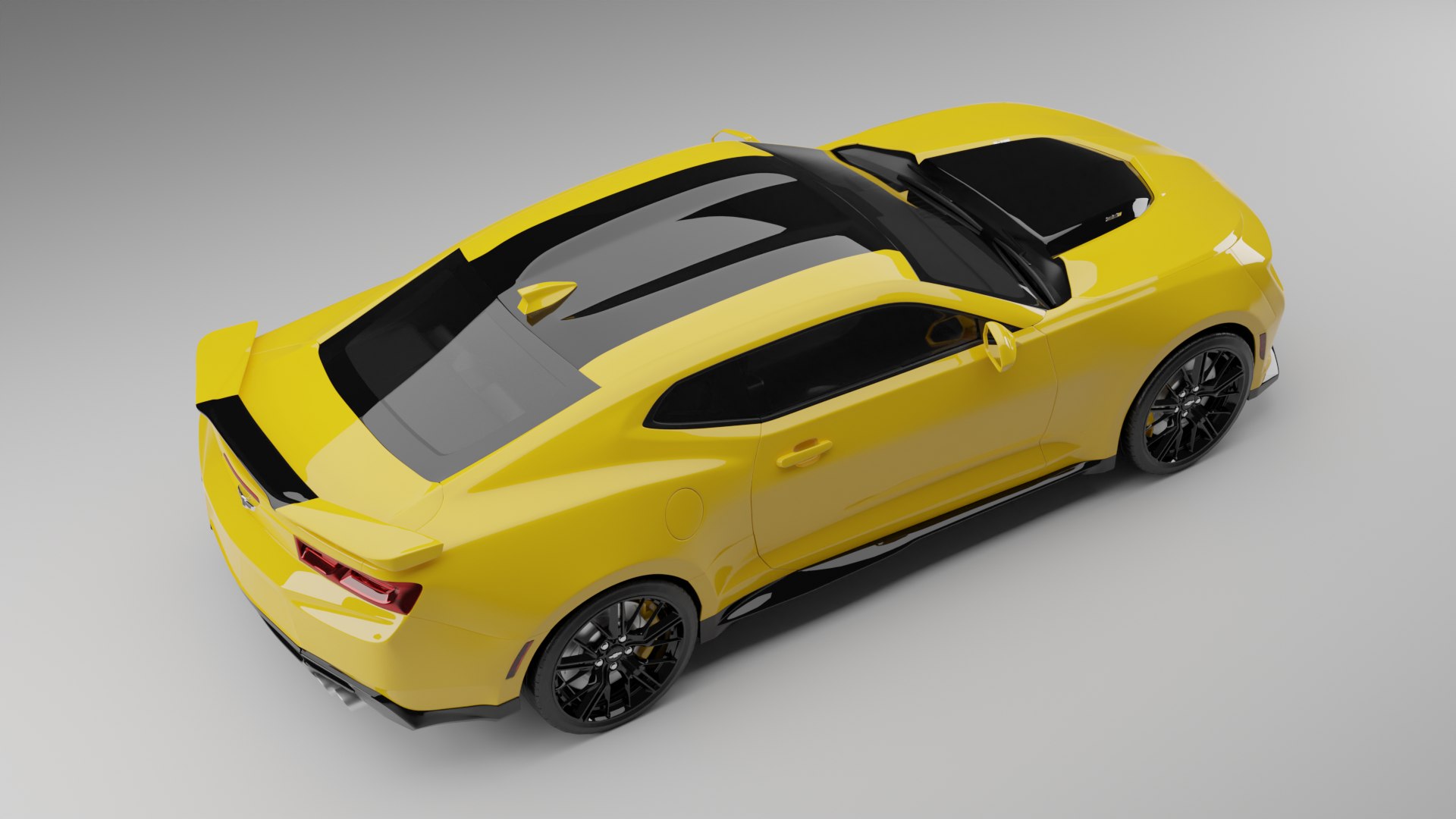 CHEVROLET CAMARO ZL1 YELLOW - TurboSquid 2290103