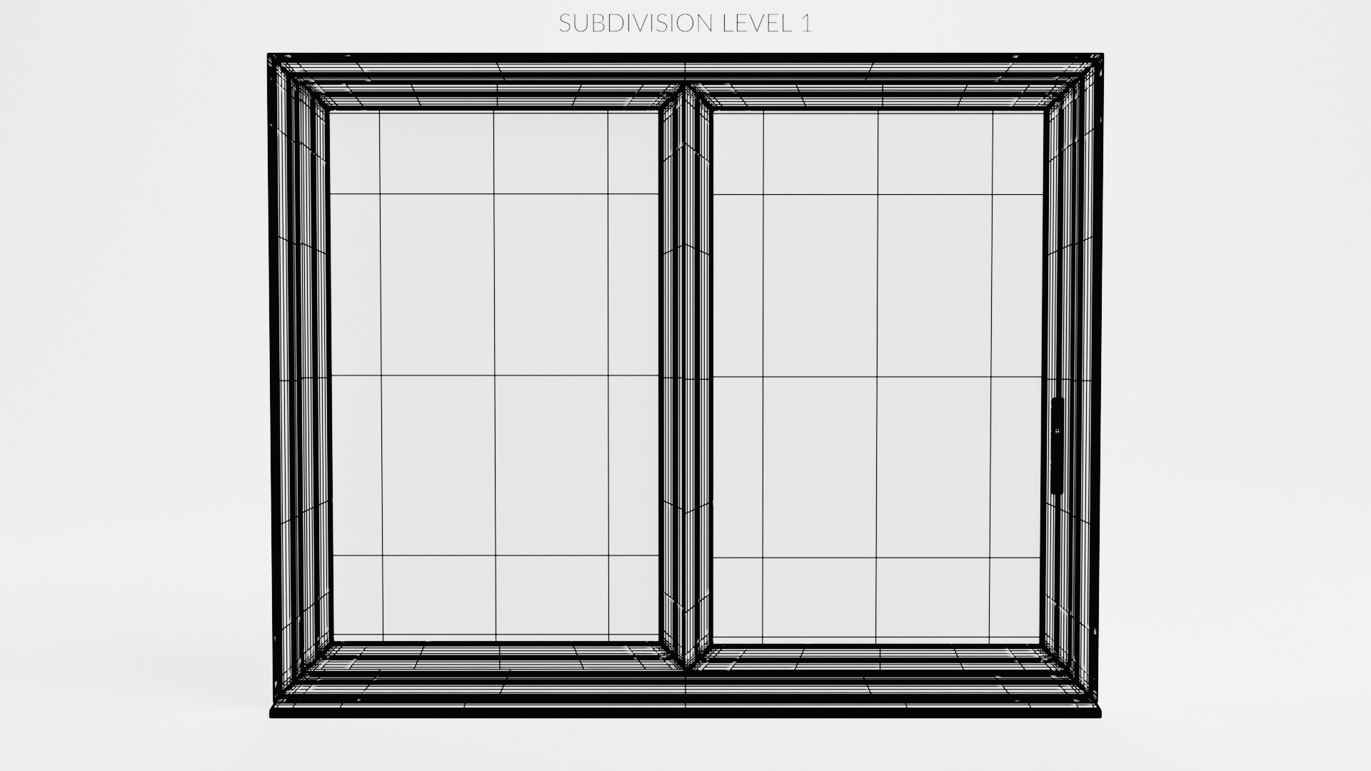 3D Double Sliding Window - TurboSquid 1812138