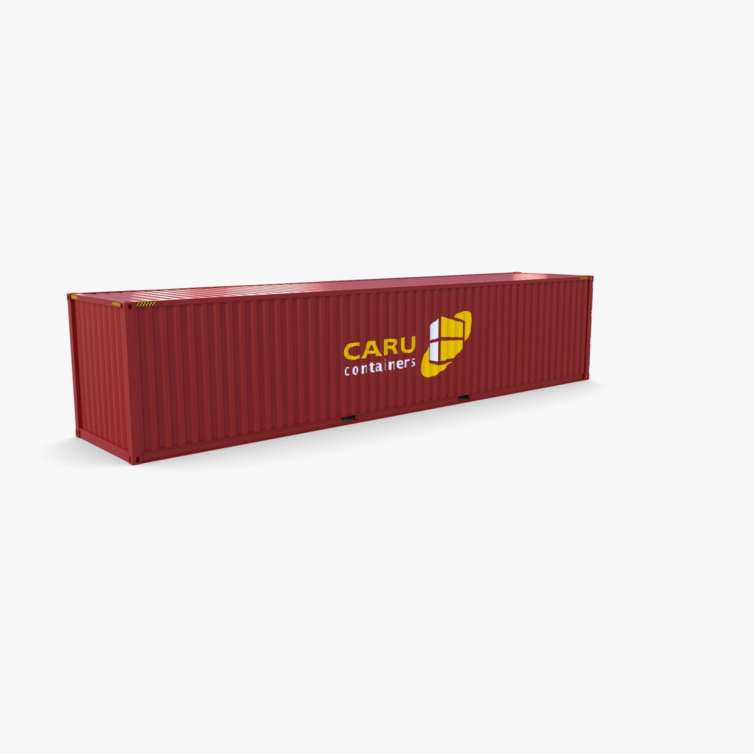 3D 40ft Shipping Container Caru V2 - TurboSquid 1835907