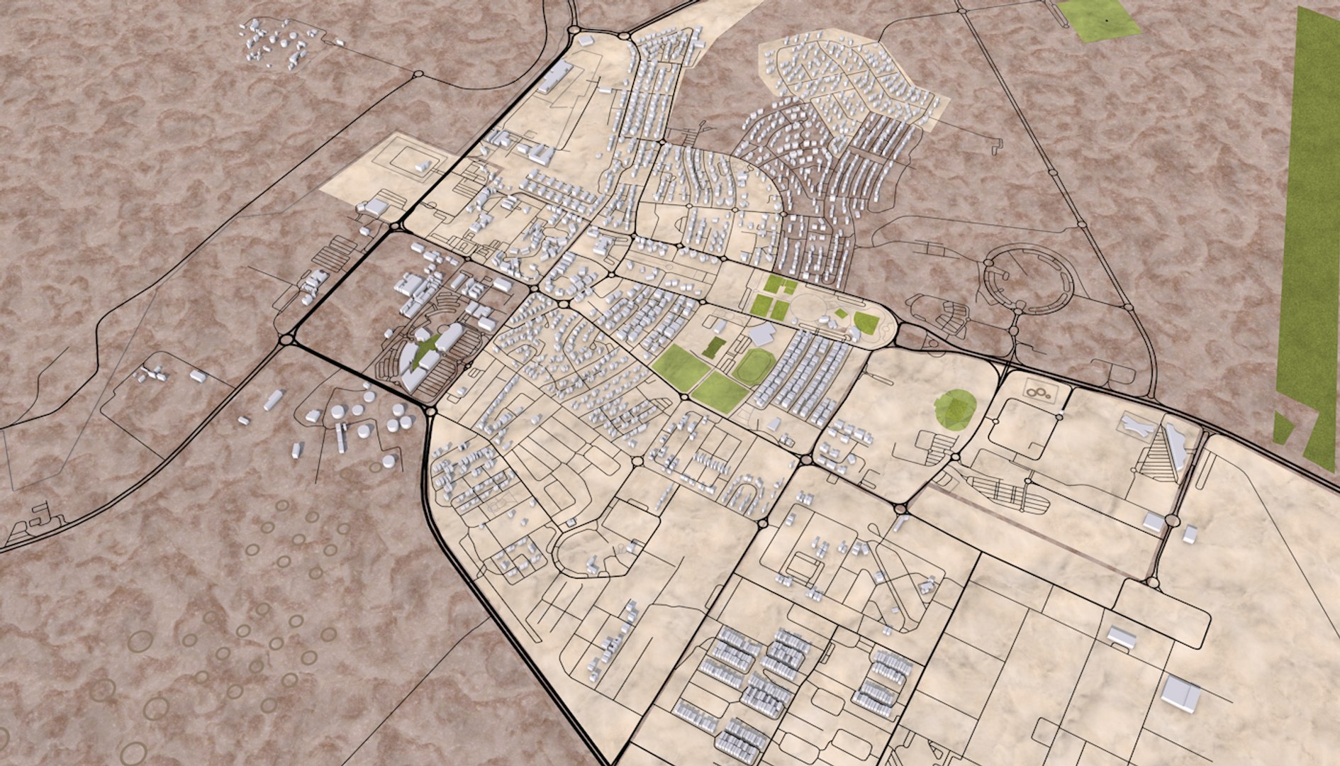 3D Kuwait City Model - TurboSquid 1410371