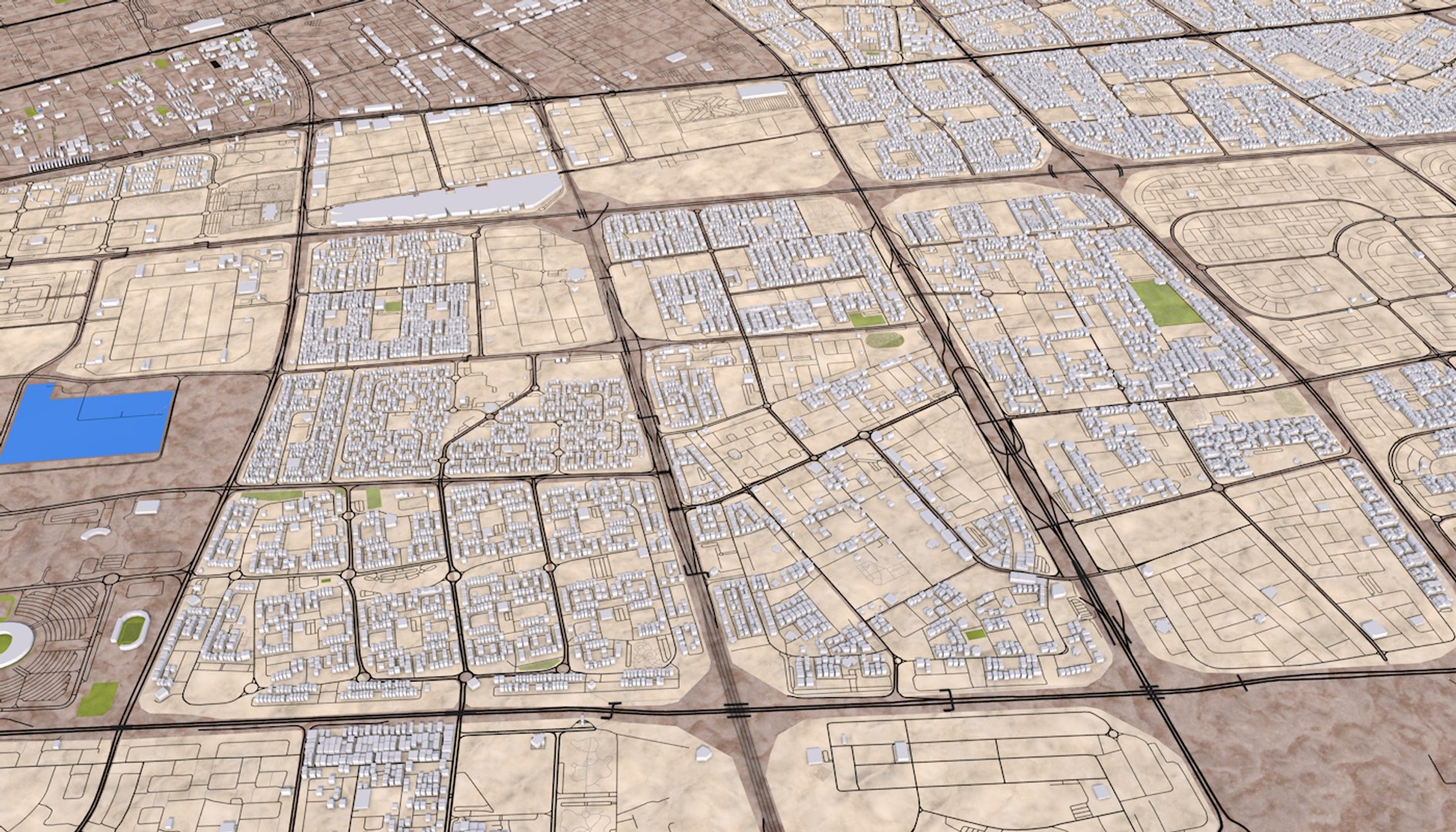 3D Kuwait City Model - TurboSquid 1410371