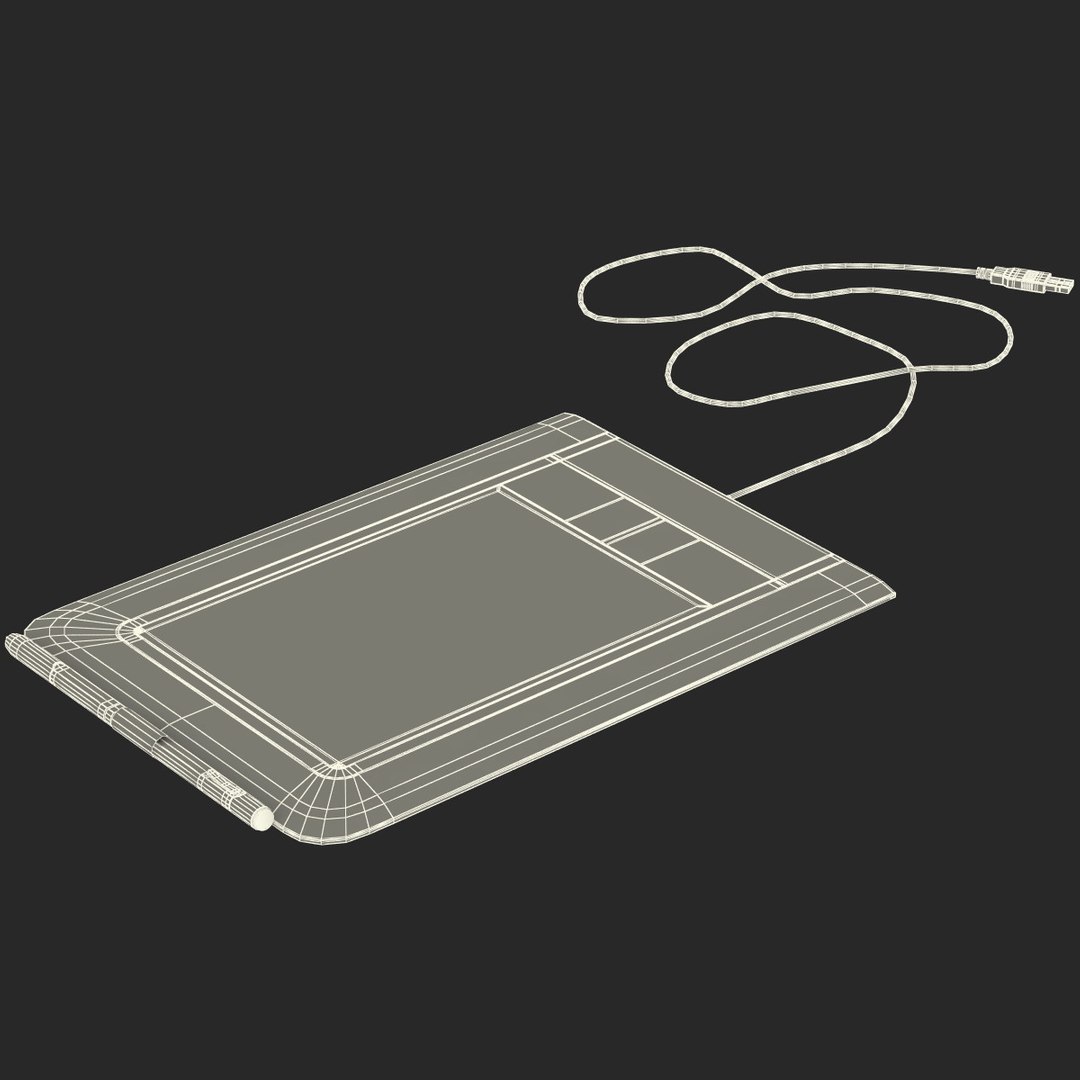 Bamboo Drawing Tablet Pen 3d 3ds