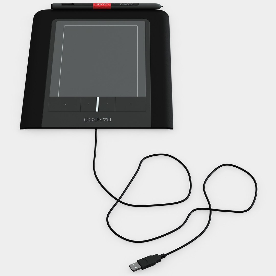 Bamboo Drawing Tablet Pen 3d 3ds