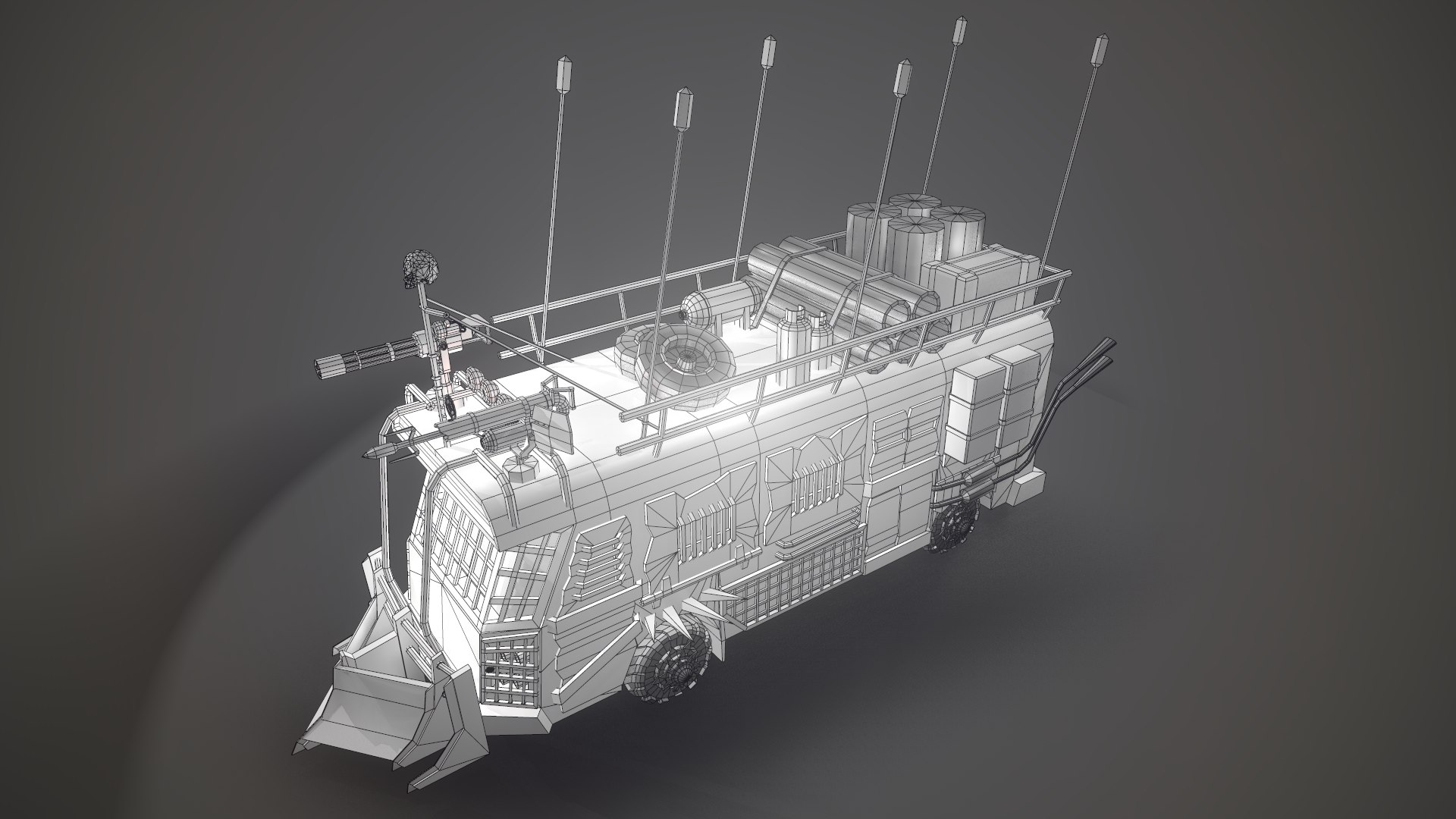 Battle Bus 3D Model - TurboSquid 1601089