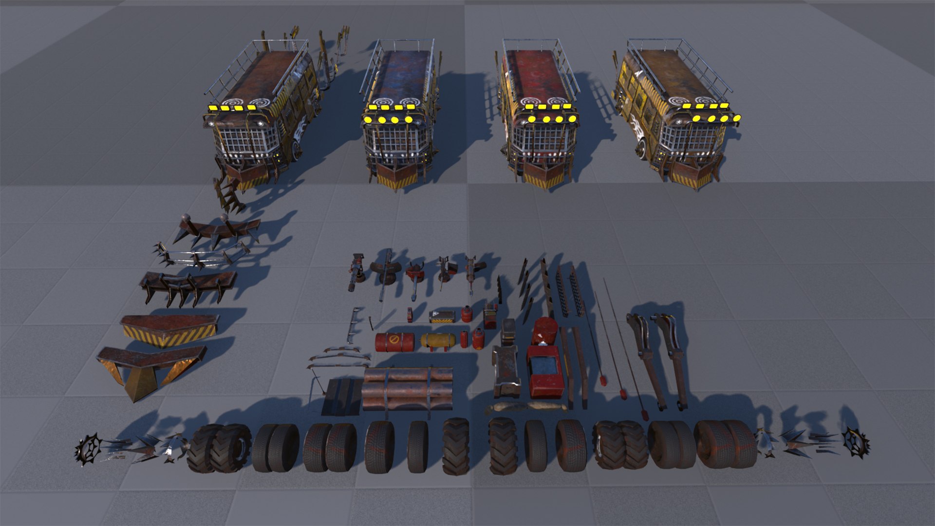 Battle Bus 3D Model - TurboSquid 1601089