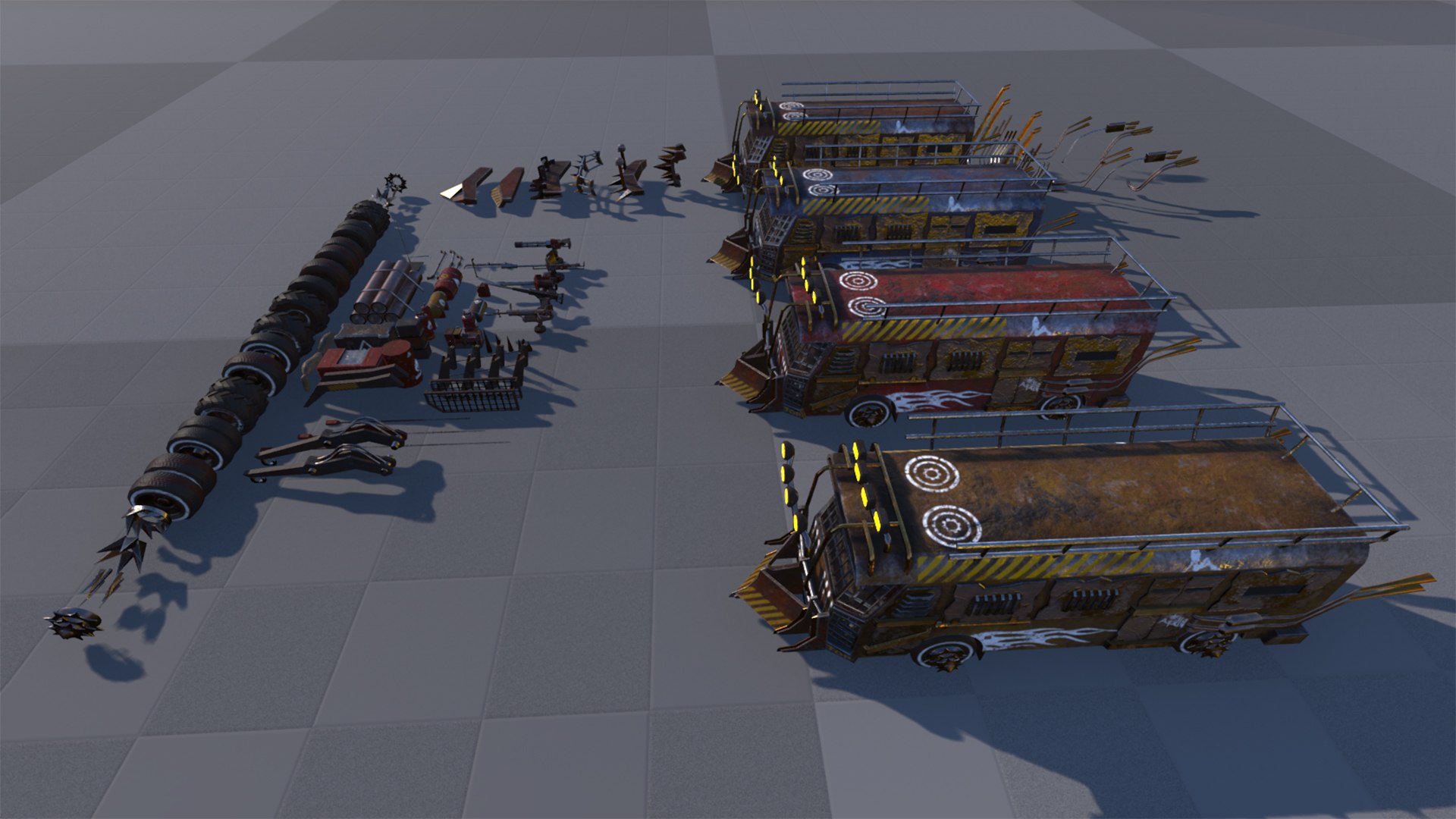 Battle Bus 3D Model - TurboSquid 1601089