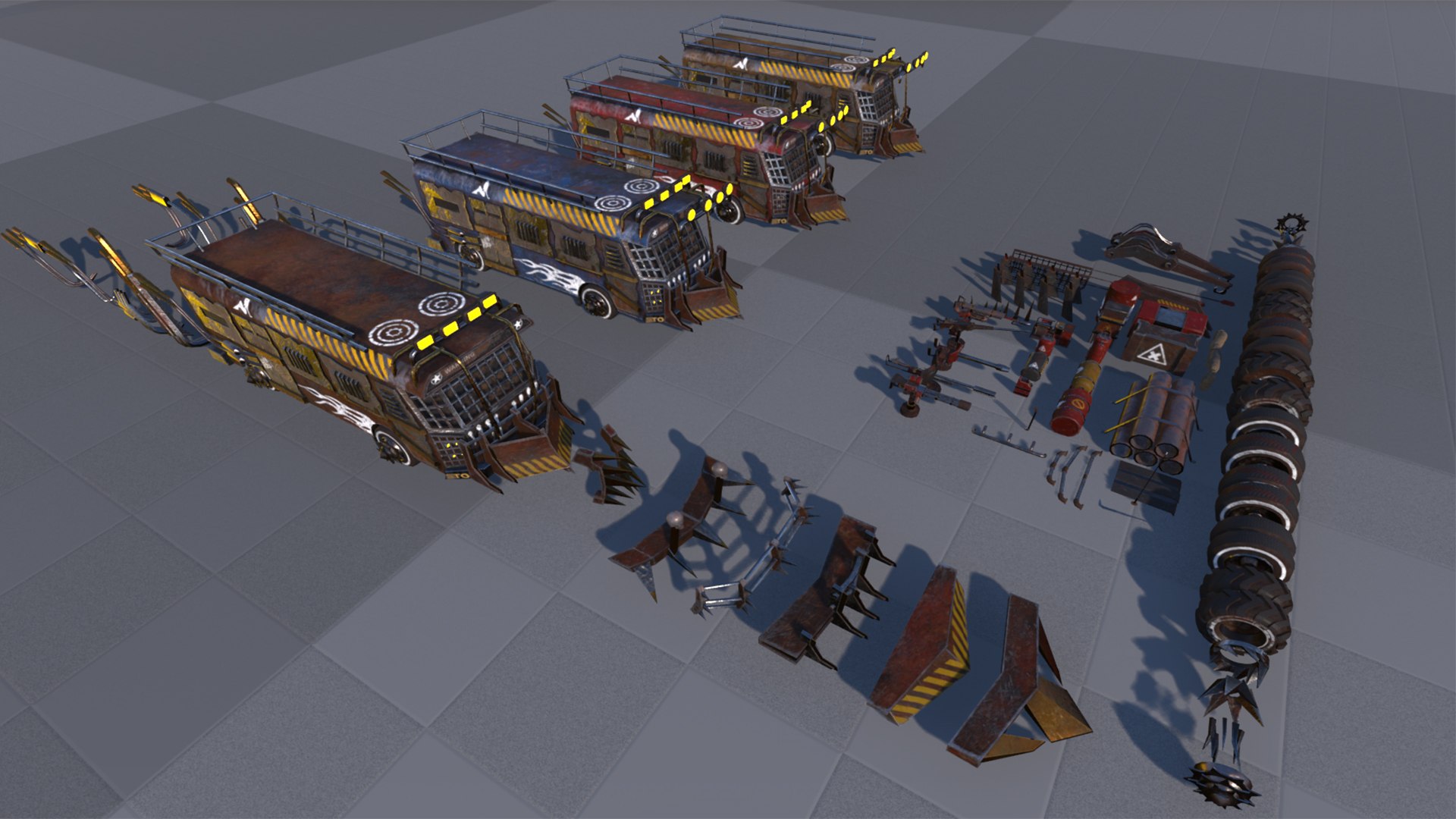 Battle Bus 3D Model - TurboSquid 1601089