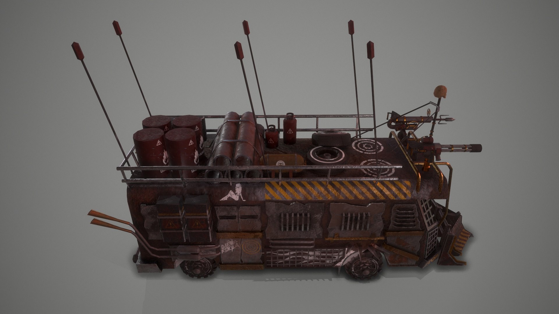 Battle Bus 3D Model - TurboSquid 1601089