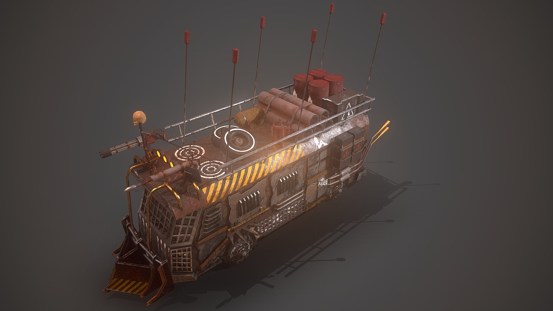 Battle Bus 3D Model - TurboSquid 1601089