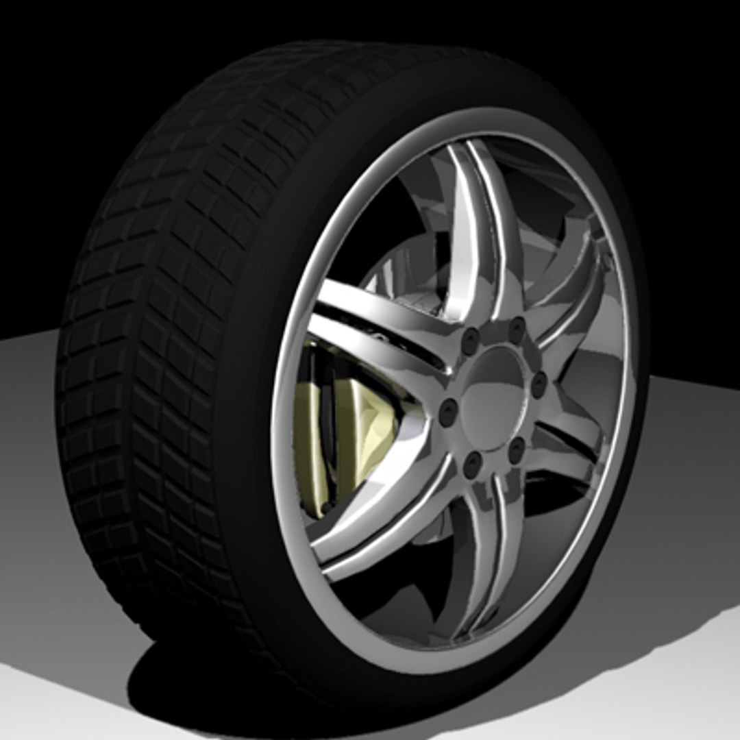 3d model tyre rim