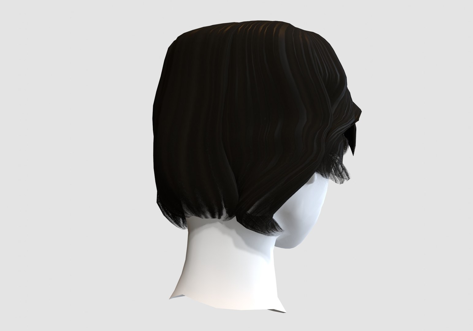 Bangs Cartoon Hairstyle Model - TurboSquid 1922775