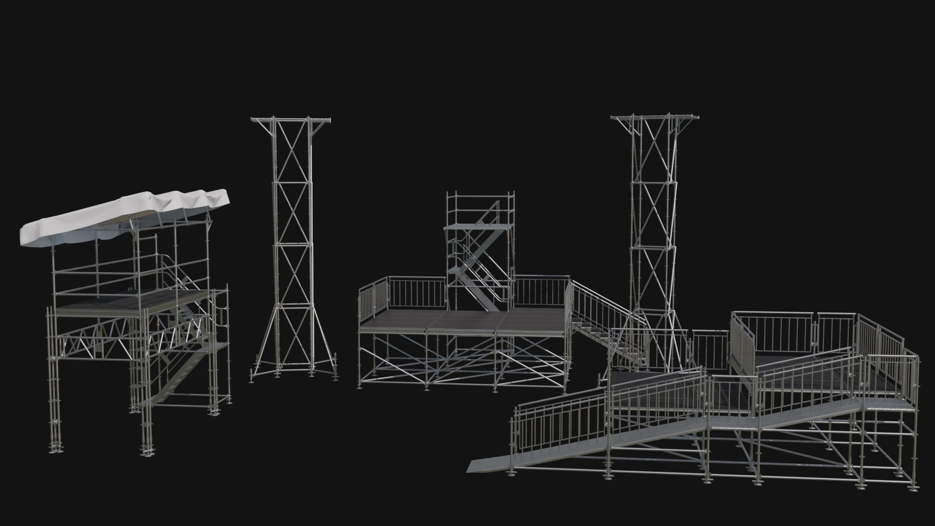 Afix Scaffolding Full Package 3D - TurboSquid 2417748