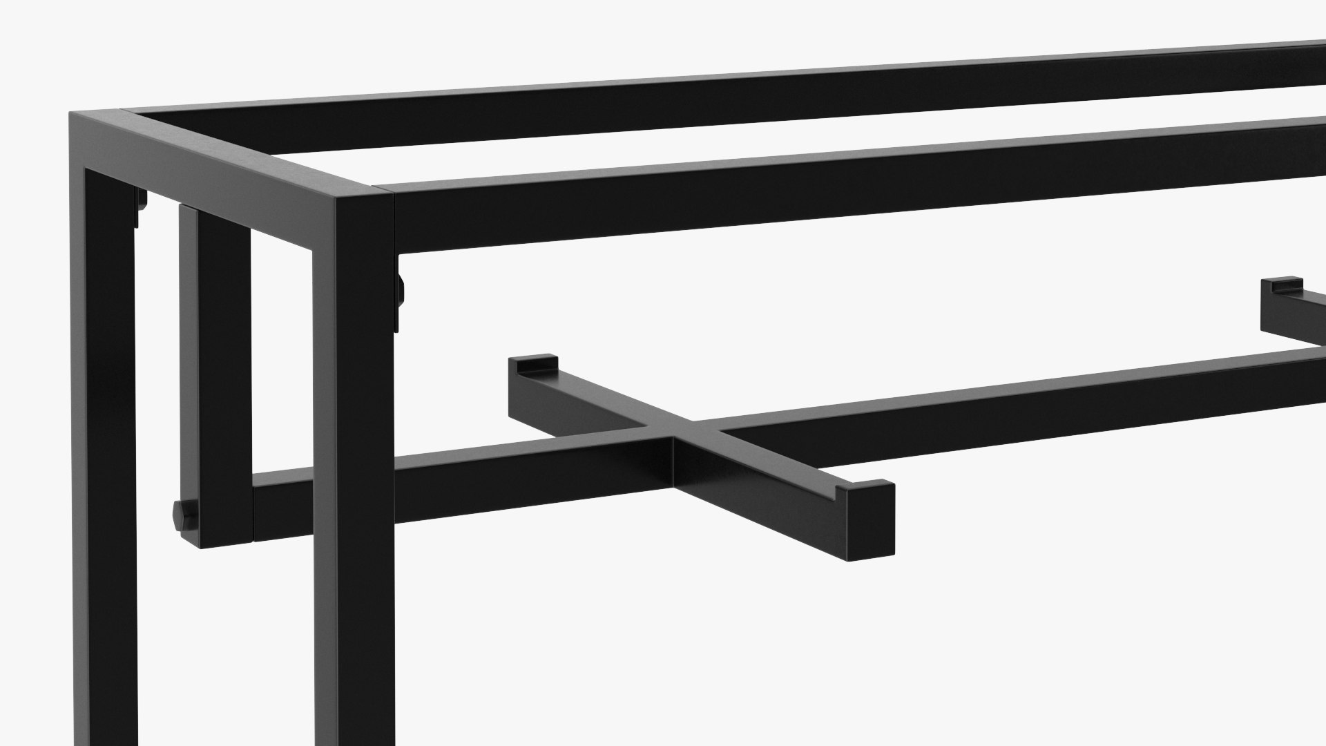 Double Coat Rack Black Model - TurboSquid 2248096